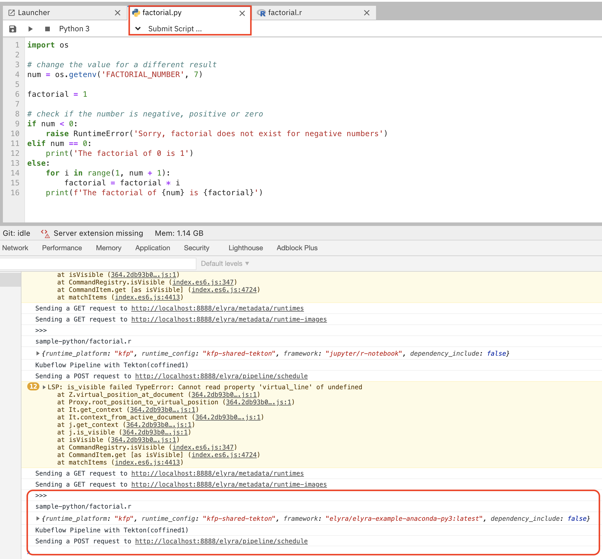 Submit Script Submits The Wrong File When Multiple File Editors Are Open · Issue 1497 · Elyra
