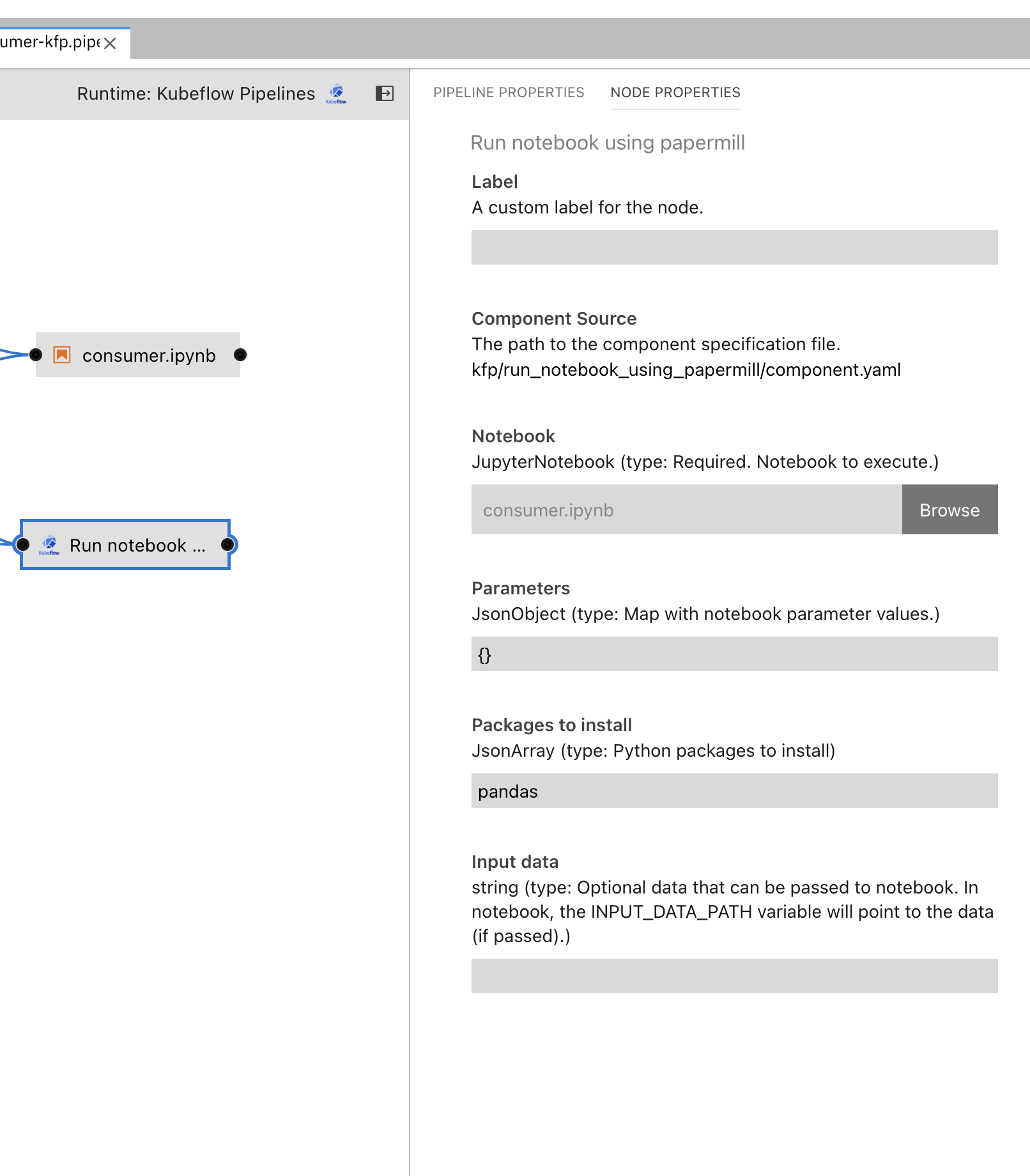 Error executing notebook using "run notebook using papermill" kfp component · Issue #1967 ...