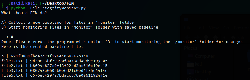 GitHub - BrunoCaseiro/File-Integrity-Monitor: File Integrity Monitor in Python which ...