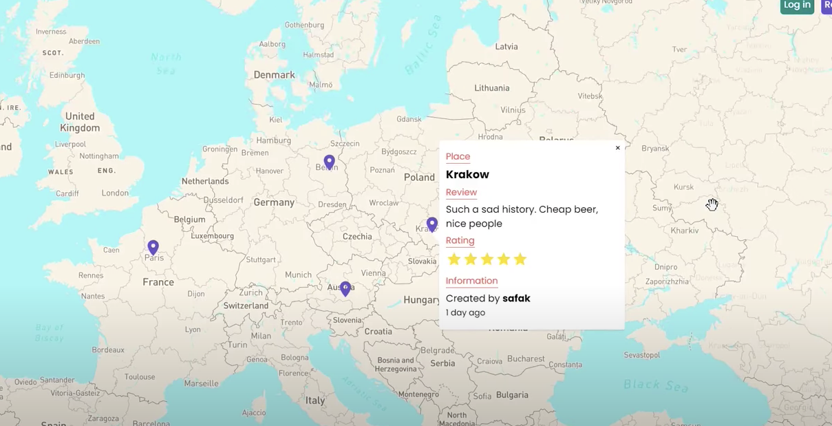 GitHub - thenukasiva/pin-share: Travel Map App built using MERN (React.js, Node.js + React Hooks ...
