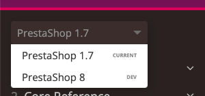 Switch doc 8 to 'current' · Issue #1562 · PrestaShop/docs · GitHub