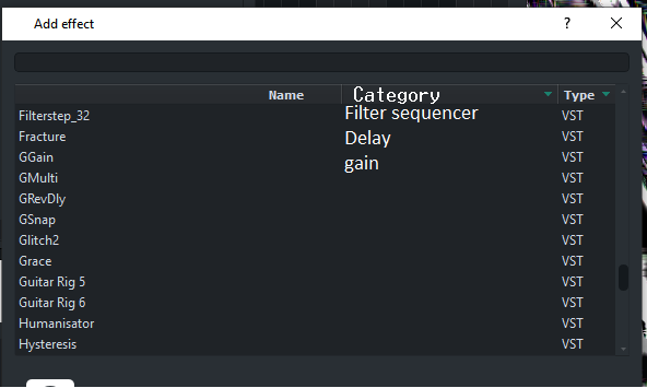 Grouping for Effects list · Issue #6716 · LMMS/lmms · GitHub