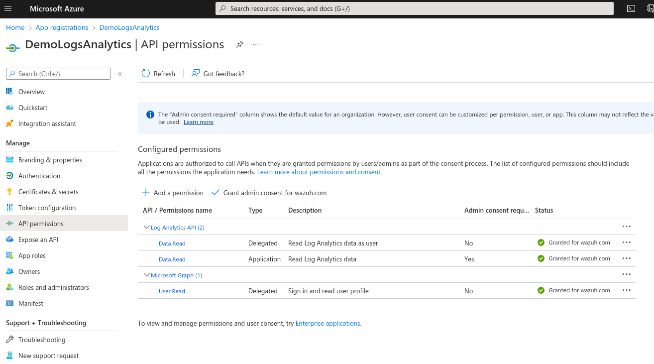 Azure Integration Configuration Steps Fail In The Create User Example · Issue 5529 · Wazuh