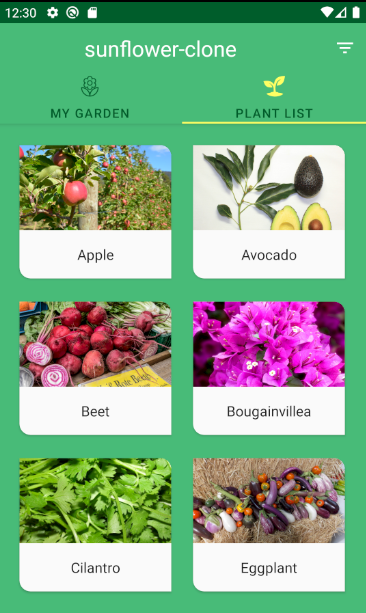 GitHub - JHyeonah/sunflower-clone: Android Jetpack과 MVVM 패턴 학습을 위한 clone project