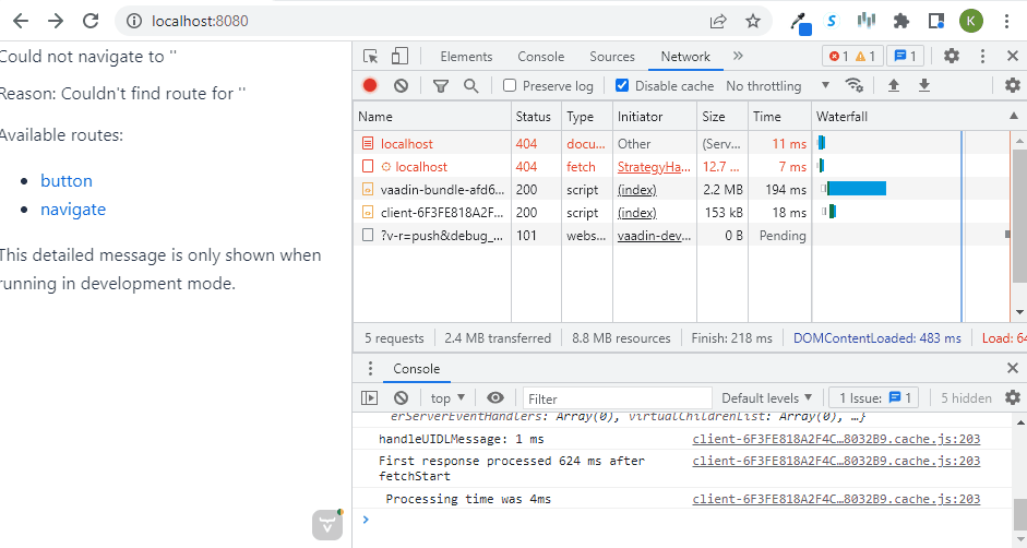 Navigation problem when ClickShortcut is present in LegacyWrapper · Issue #115 · vaadin ...