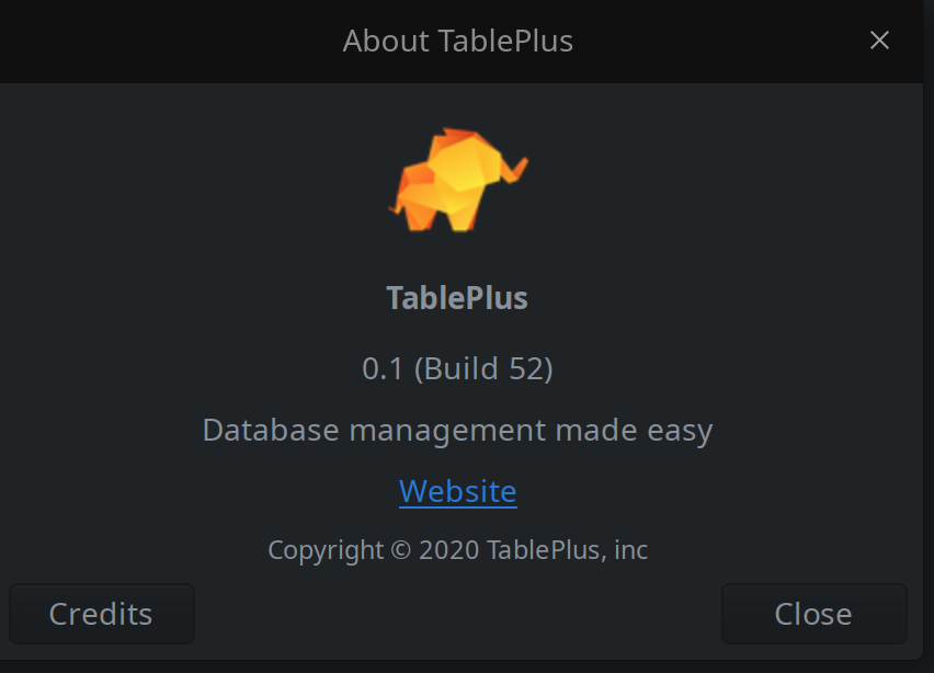Impossible to close About Modal Window · Issue #55 · TablePlus/TablePlus-Linux · GitHub