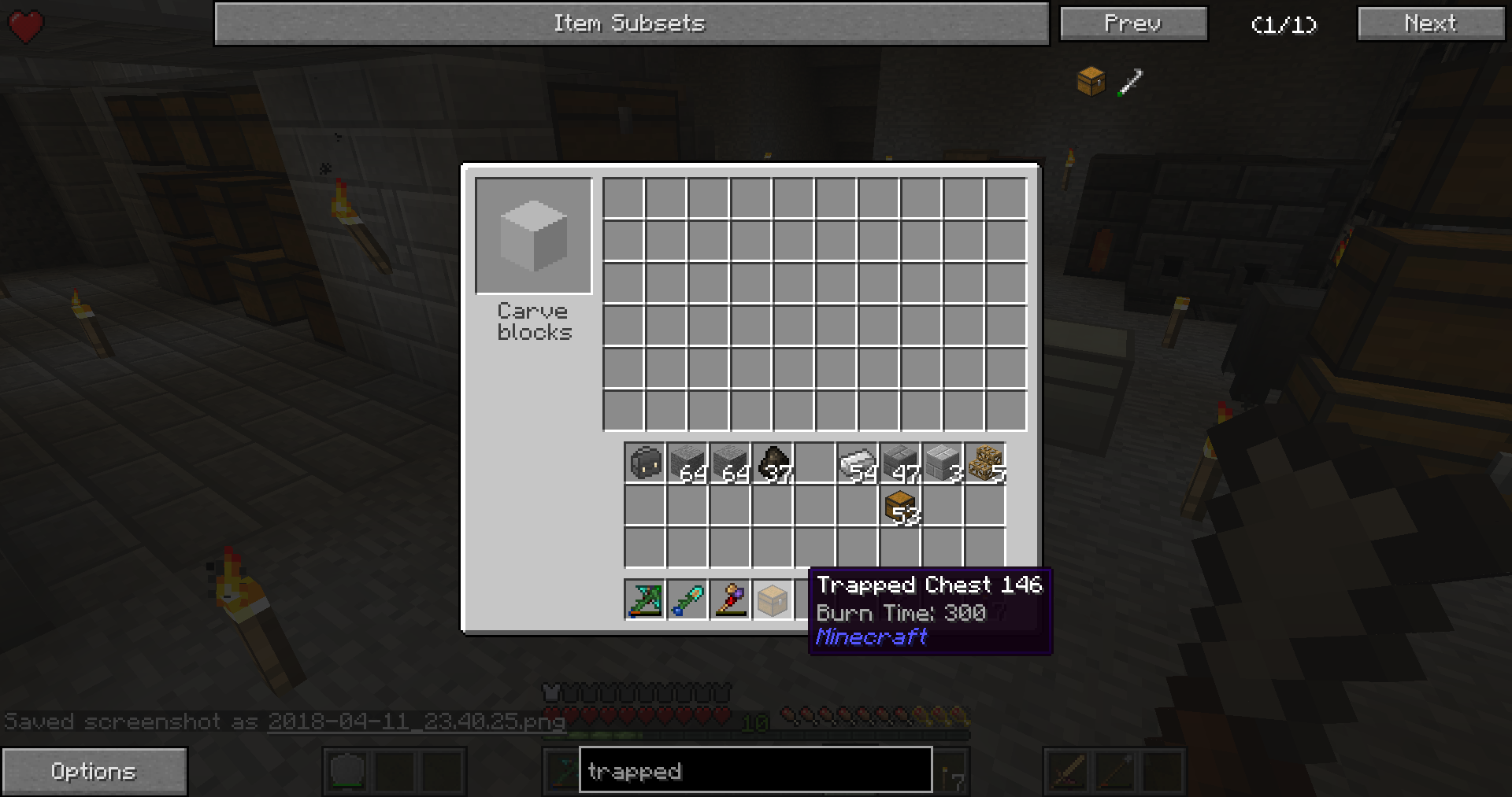 Able to chisel presents into trapped chests · Issue #2818 ...