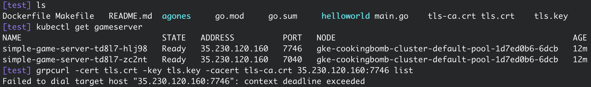 How to connect gRPC gameserver? · Issue #2267 · googleforgames/agones · GitHub