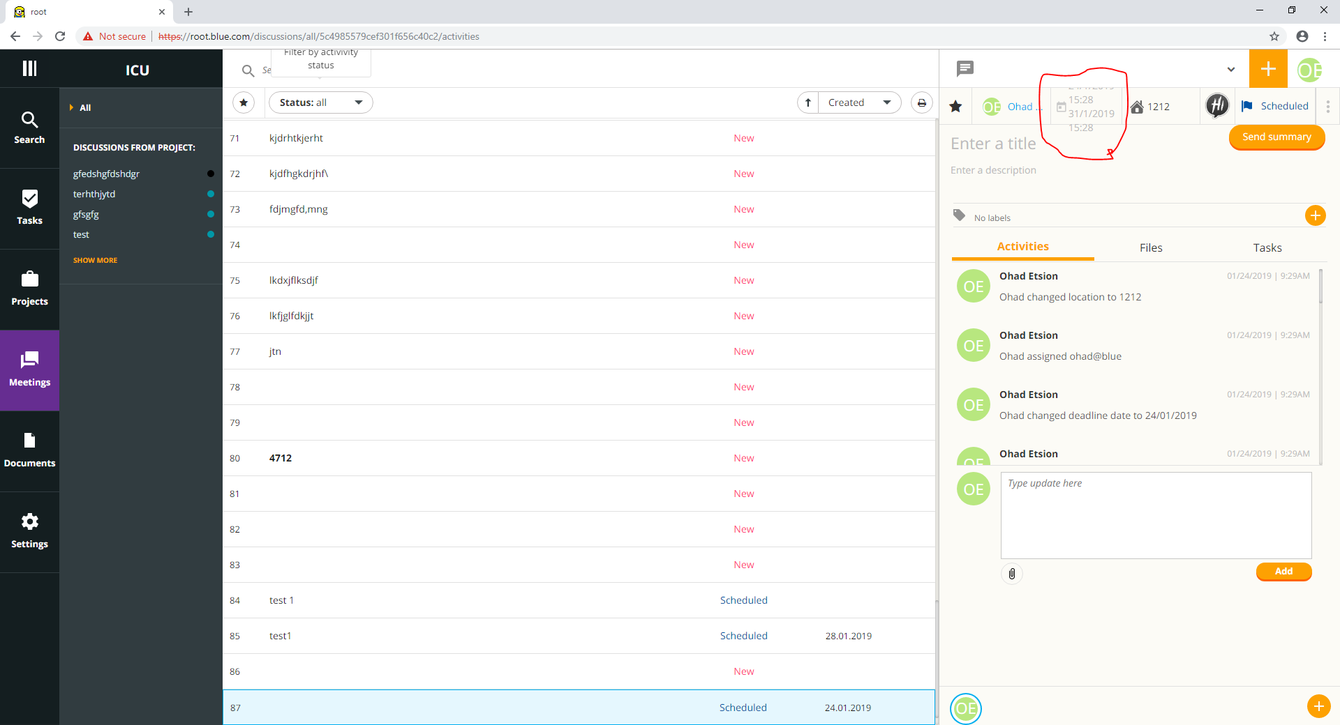due date in meetings moves out of place when clicking and changing status · Issue #1524 ...