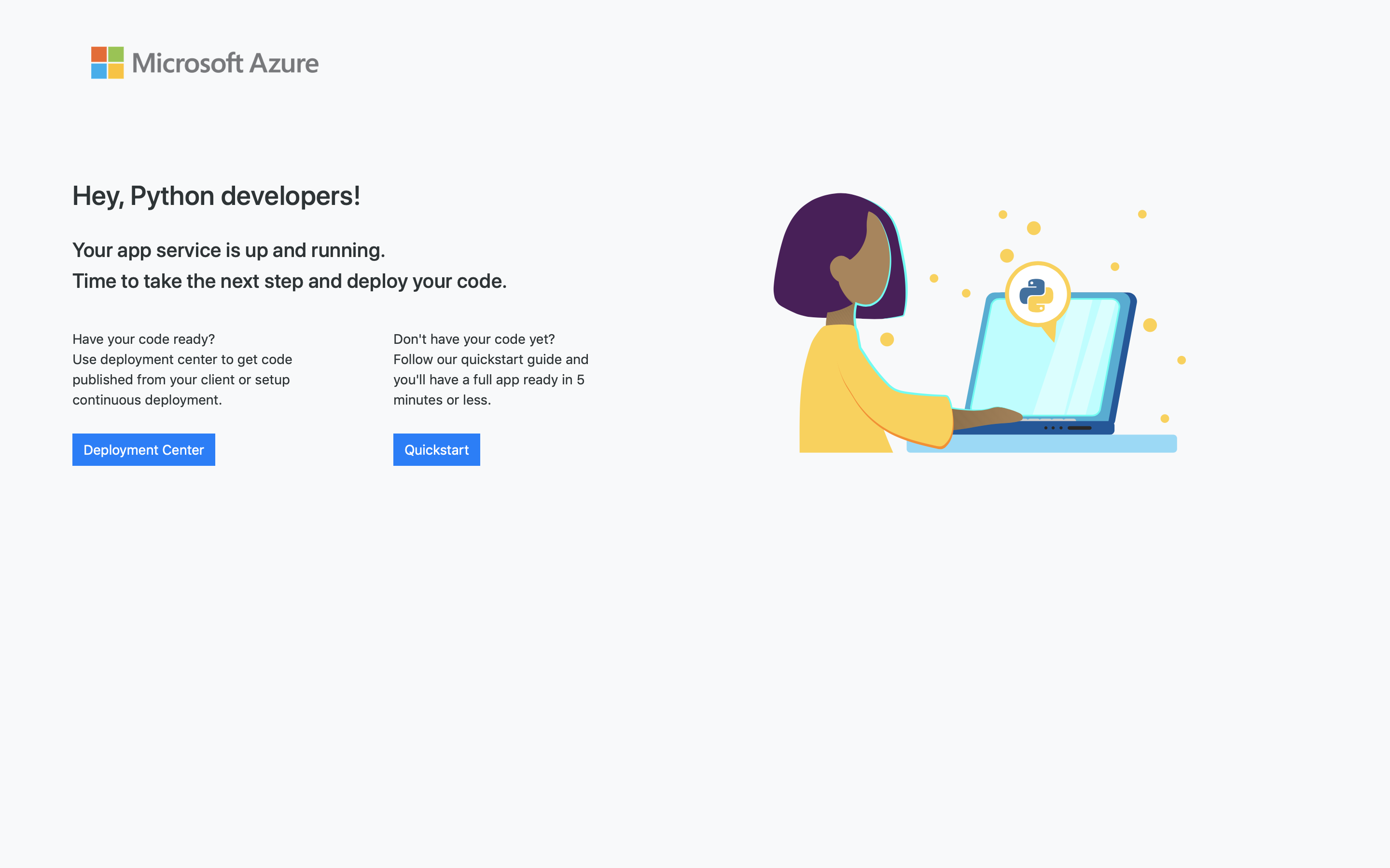 First Time Deploying To Azure Web App Django Fails · Issue 936
