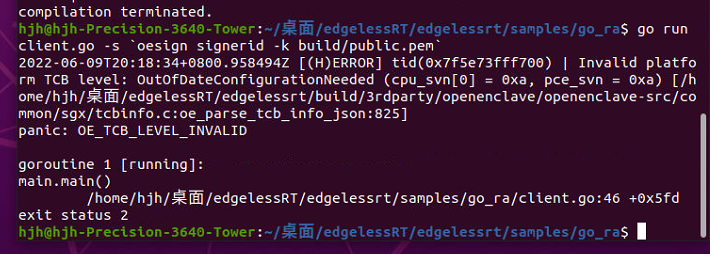 OE_PLATFORM_ERROR · Issue #111 · edgelesssys/edgelessrt · GitHub