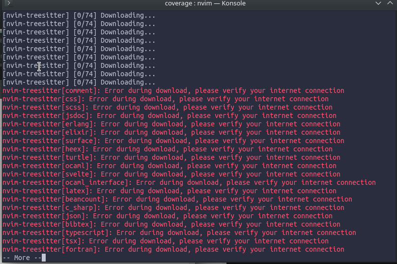 [nvim-treesitter] [0/74] Downloading... · Issue #5 · optimizacija/neovim-config · GitHub