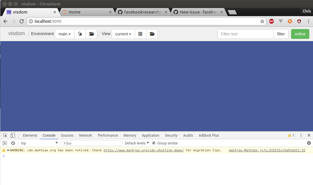 no plot shown on the webpage · Issue #337 · fossasia/visdom · GitHub