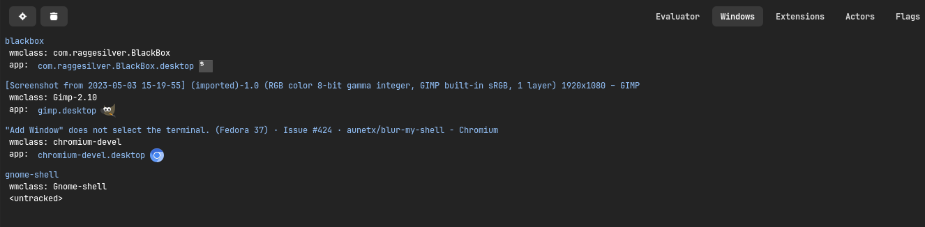 "Add Window" does not select the terminal. (Fedora 37) · Issue #424 · aunetx/blur-my-shell · GitHub