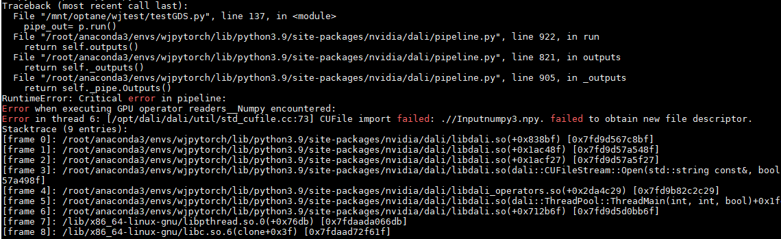 DALI numpy reader met an error when pipeline batchsize is large · Issue #3967 · NVIDIA/DALI · GitHub