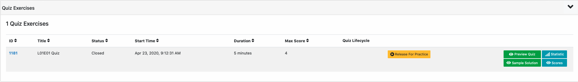 Tutor can release quizz for Practice · Issue #1339 · ls1intum/Artemis · GitHub
