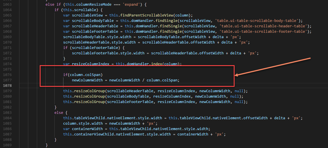 Turbotable Resize Columns With Colspan And Scrollabletrue · Issue 6004 · Primefacesprimeng 