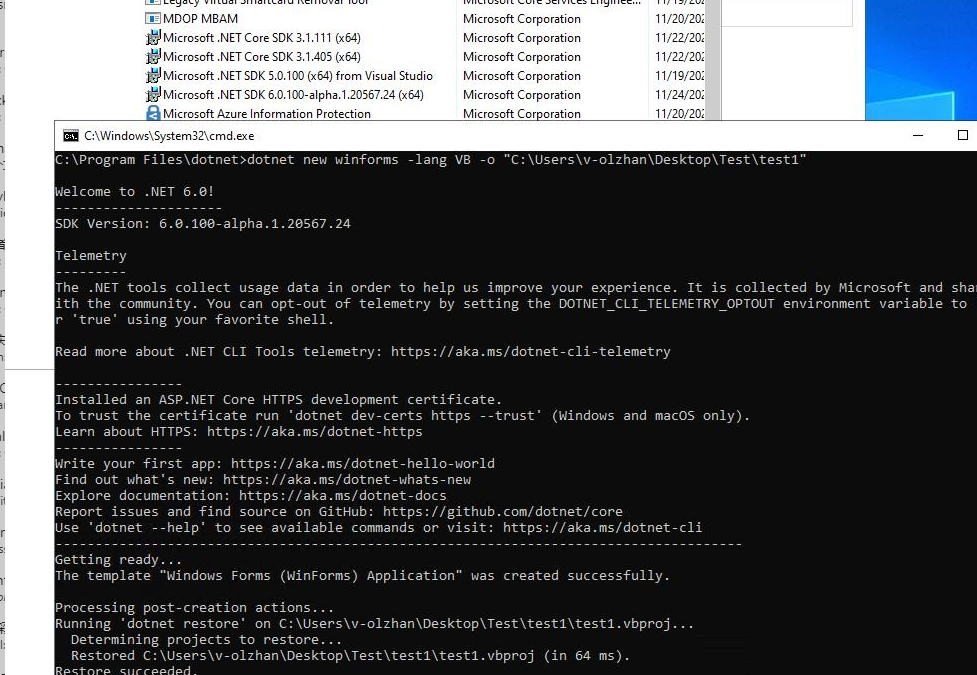 Failed To Create Net Core Vb Project By Using Cli · Issue 14712 · Dotnetsdk · Github