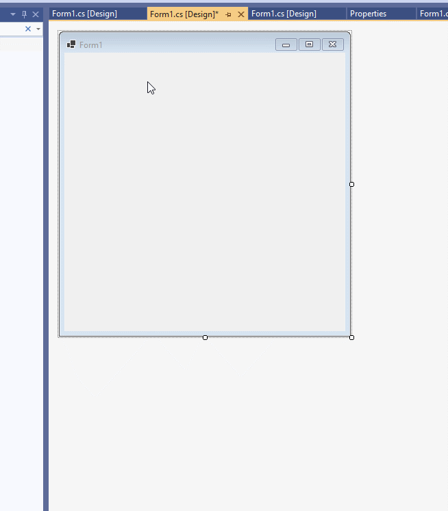 An exception dialog pops up after resized the PropertyGrid Control more ...
