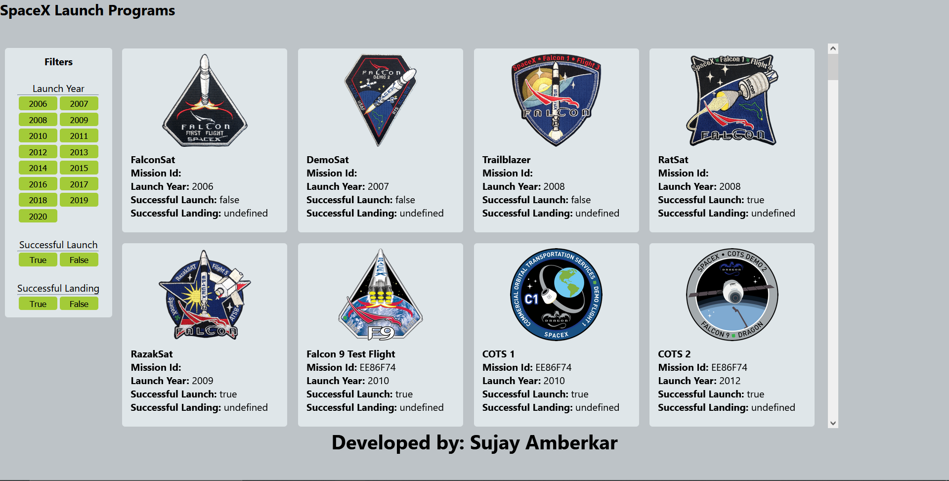 GitHub - SujayAmberkar/react-SpaceX