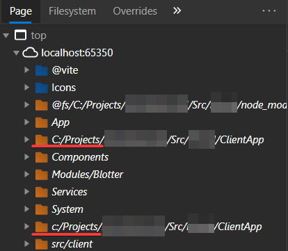 Messed up source maps structure in browser debugger · Issue #3379 · vitejs/vite · GitHub