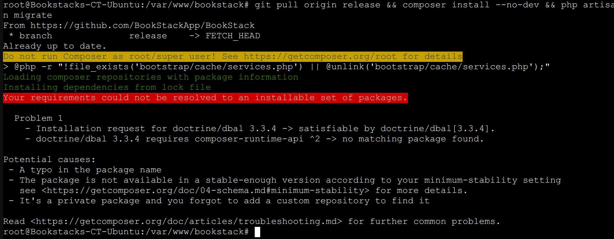 Your requirements could not be resolved to an installable set of packages · Issue #3390 ...