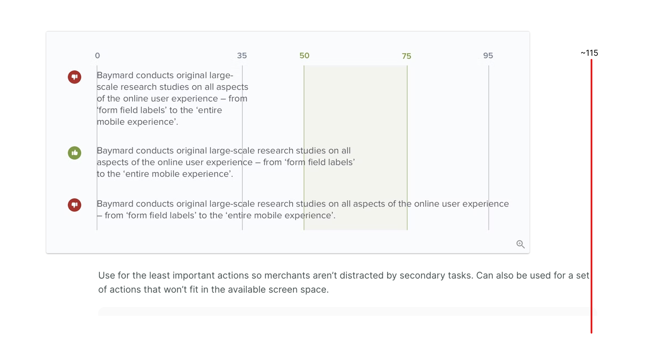 [polaris.shopify.com] Optimize line length · Issue #8008 · Shopify/polaris · GitHub