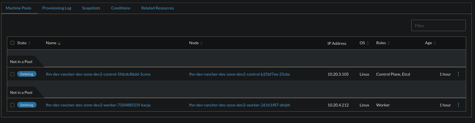 [BUG] Machine stuck in "Deleting" state · Issue #40875 · rancher/rancher · GitHub