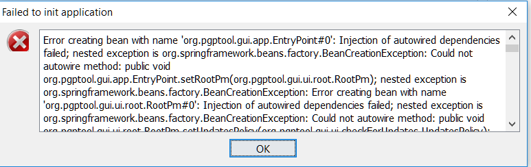 un-able to start PGPTOOL · Issue #119 · pgptool/pgptool · GitHub