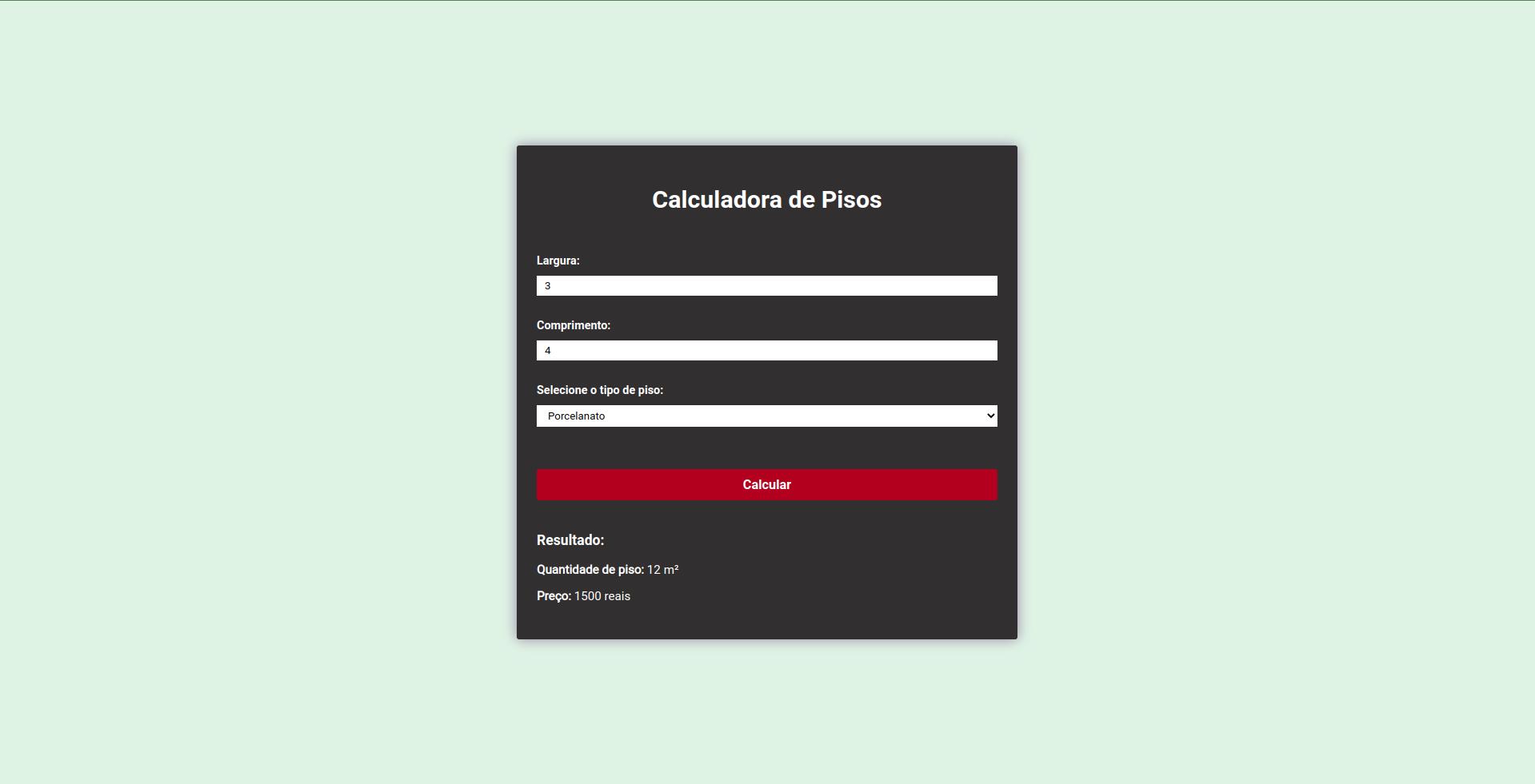 GitHub - RafaelCastro1002/floor-calculator: Simple project developed with Javascript, html e css ...