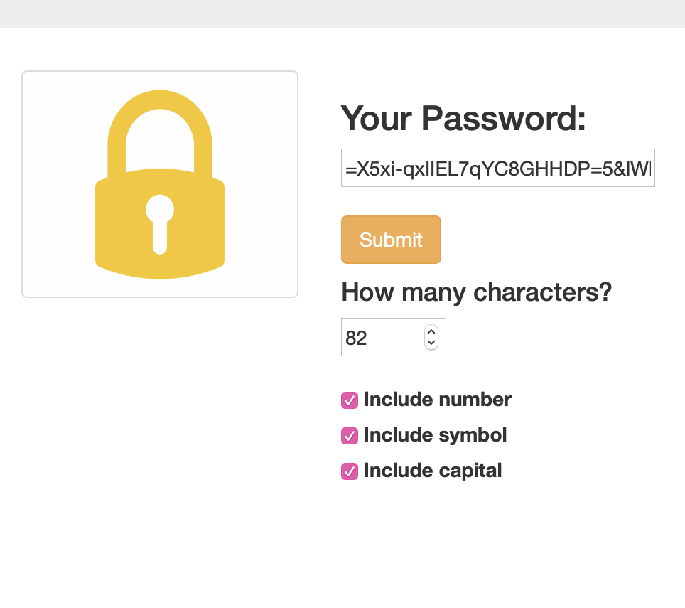 Github Fancystackspasswordgenerator 🔐 A Safe And Secure Way To Create A Password Using