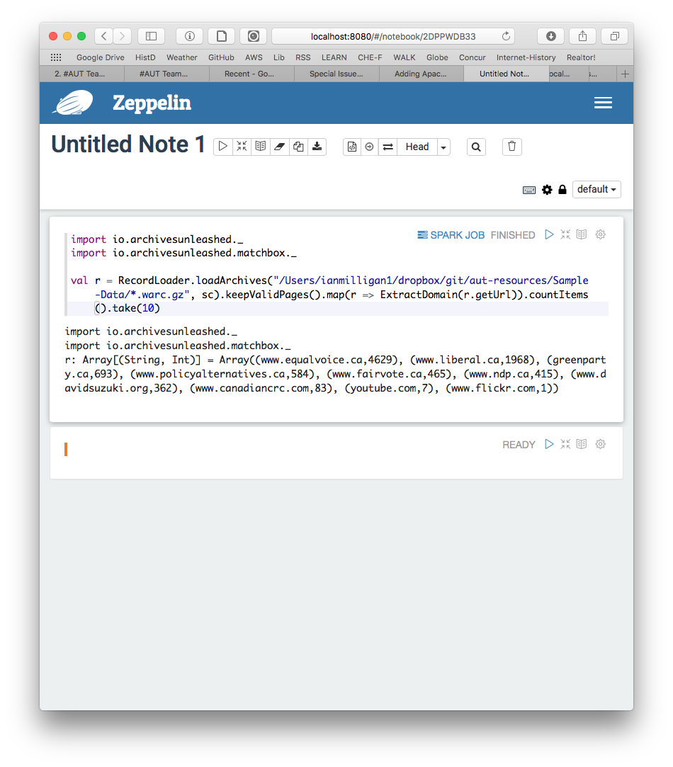 Adding Apache Zeppelin to docker and documentation · Issue #259 · archivesunleashed/aut · GitHub