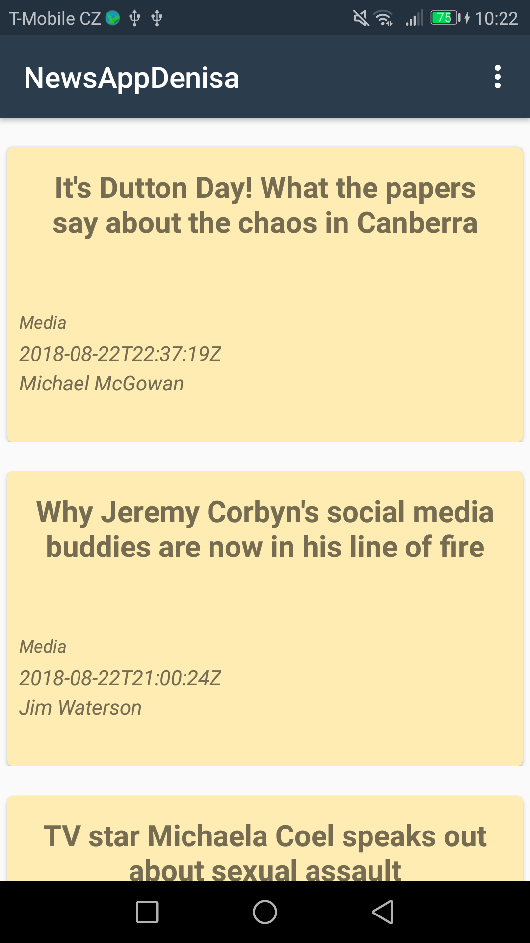GitHub - kujade/NewsApp: App made in Udacity course called Android ...