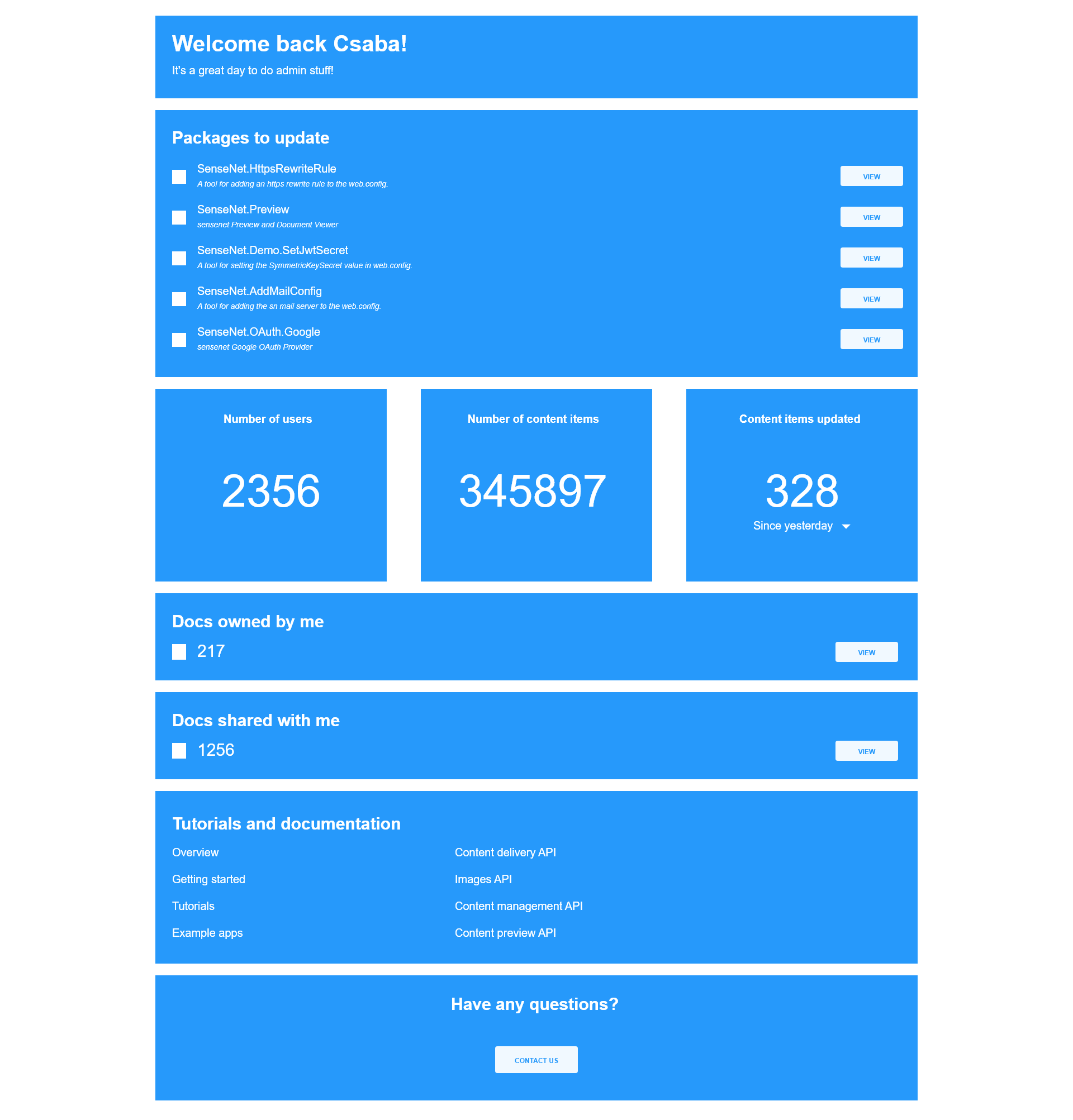 Admin-ui dashboard ui · Issue #281 · SenseNet/sn-client · GitHub