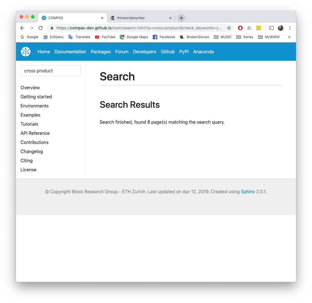 Online documentation finds matches but returns nothing · Issue #279 ...