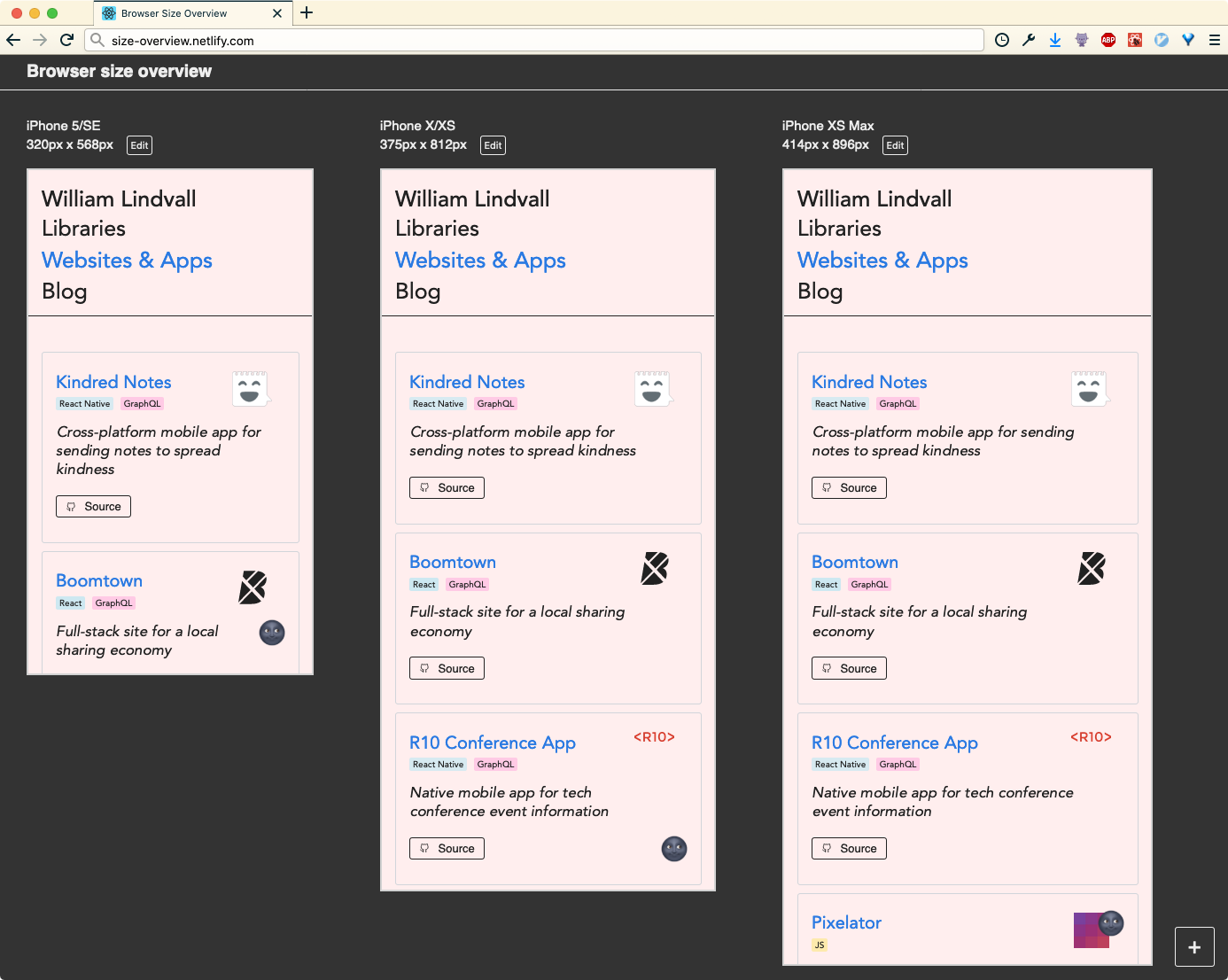 GitHub - shwilliam/browser-size-overview: ↔️ Preview your webpage in ...