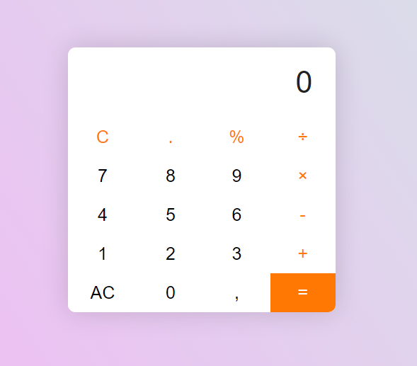 GitHub - AnaCarolinneS/calculadora: Calculadora