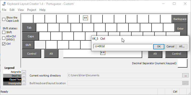 Ctrl-] issue with Portuguese-Portugal keyboard layout · Issue #5997 ...