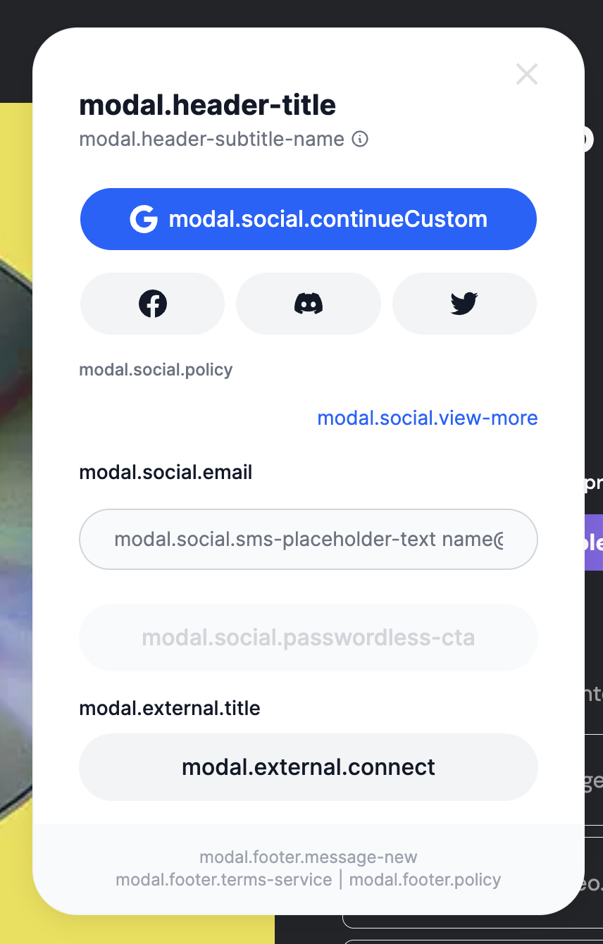 Modal not rendering text · Issue #1615 · Web3Auth/web3auth-web · GitHub