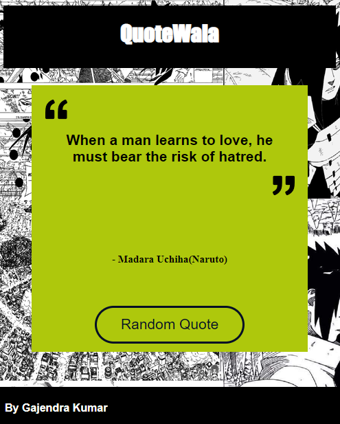 GitHub - GAJENDRAKUMAR123/RandonQuoteGenerator: random quote Generator ...