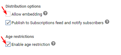 [YouTube] Videos with both the disabled "Allow embedding" option and ...