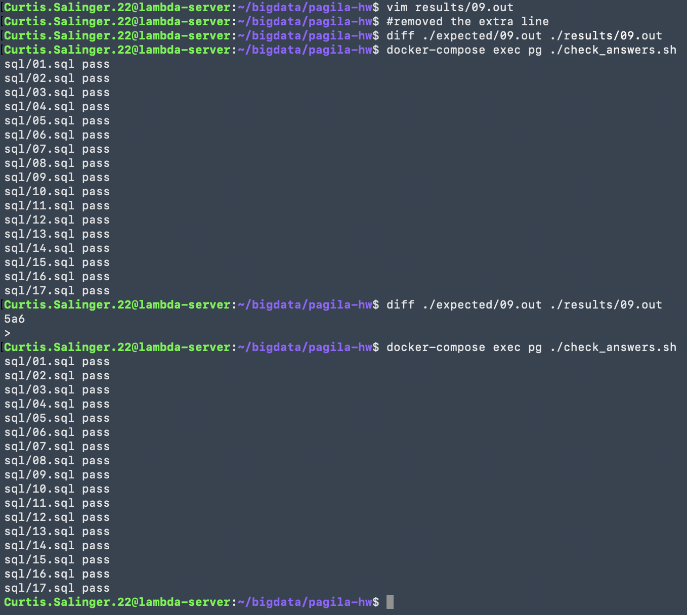 Expected output matched, but not passing the check · Issue #37 · mikeizbicki/cmc-csci143 · GitHub