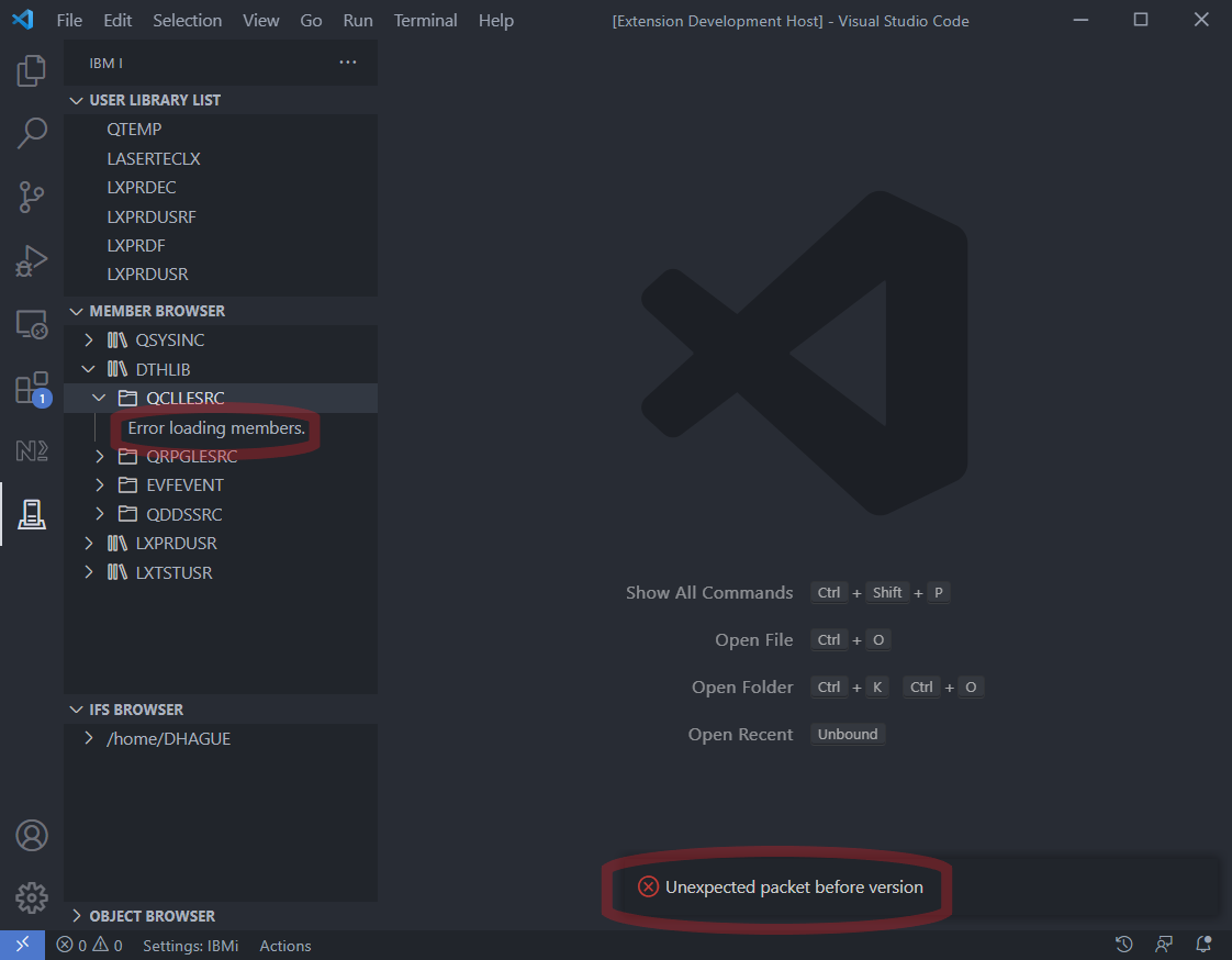 SFTP Error Handling · Issue #325 · codefori/vscode-ibmi · GitHub