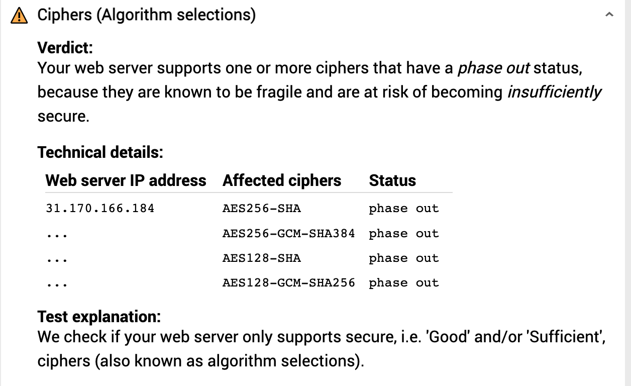 Cipher order is OK when it's NOK · Issue #753 · internetstandards ...
