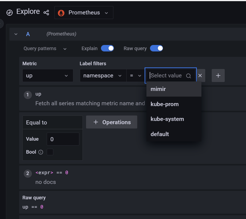 Up In Prometheus Expression Not Working For Few Namespace · Issue 2891 · Prometheus Community