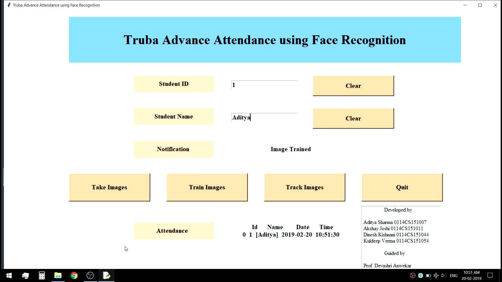 GitHub - aditya6661/Advance-Attendance-using-Face-Recognition: Major ...
