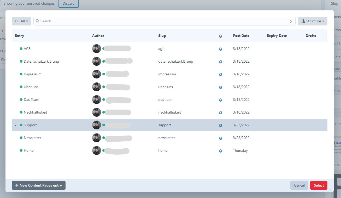 [4.x]: Changing a channel into a structure breaks entry list · Issue #11000 · craftcms/cms · GitHub
