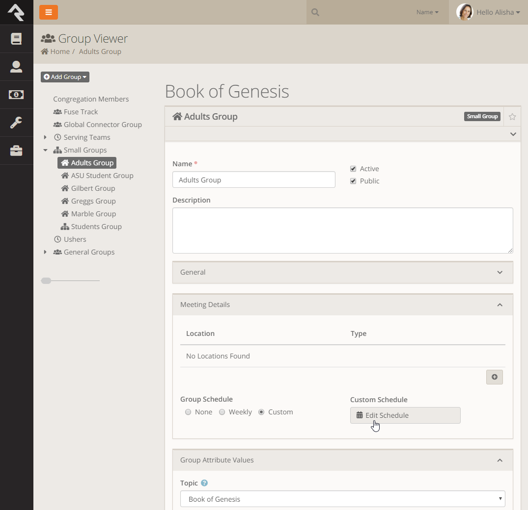 New Groups not accepting a custom schedule · Issue #3226 · SparkDevNetwork/Rock · GitHub