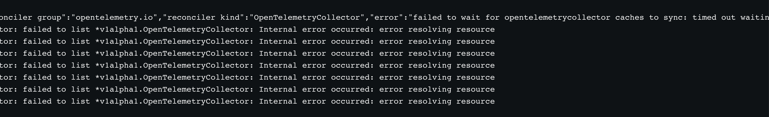 [Monitoring] OpenTelemetry api version not in sync with operator · Issue #166 · pluralsh/plural ...