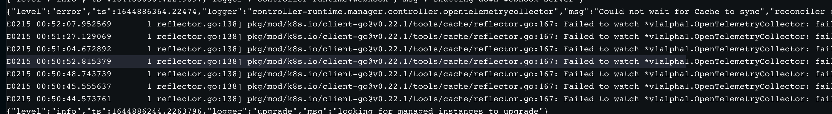 [Monitoring] OpenTelemetry api version not in sync with operator · Issue #166 · pluralsh/plural ...